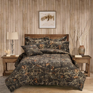 Realtree Max 4 Camo Comforter Set Polycotton Rustic Farmhouse Bedding with Pillow Shams ...